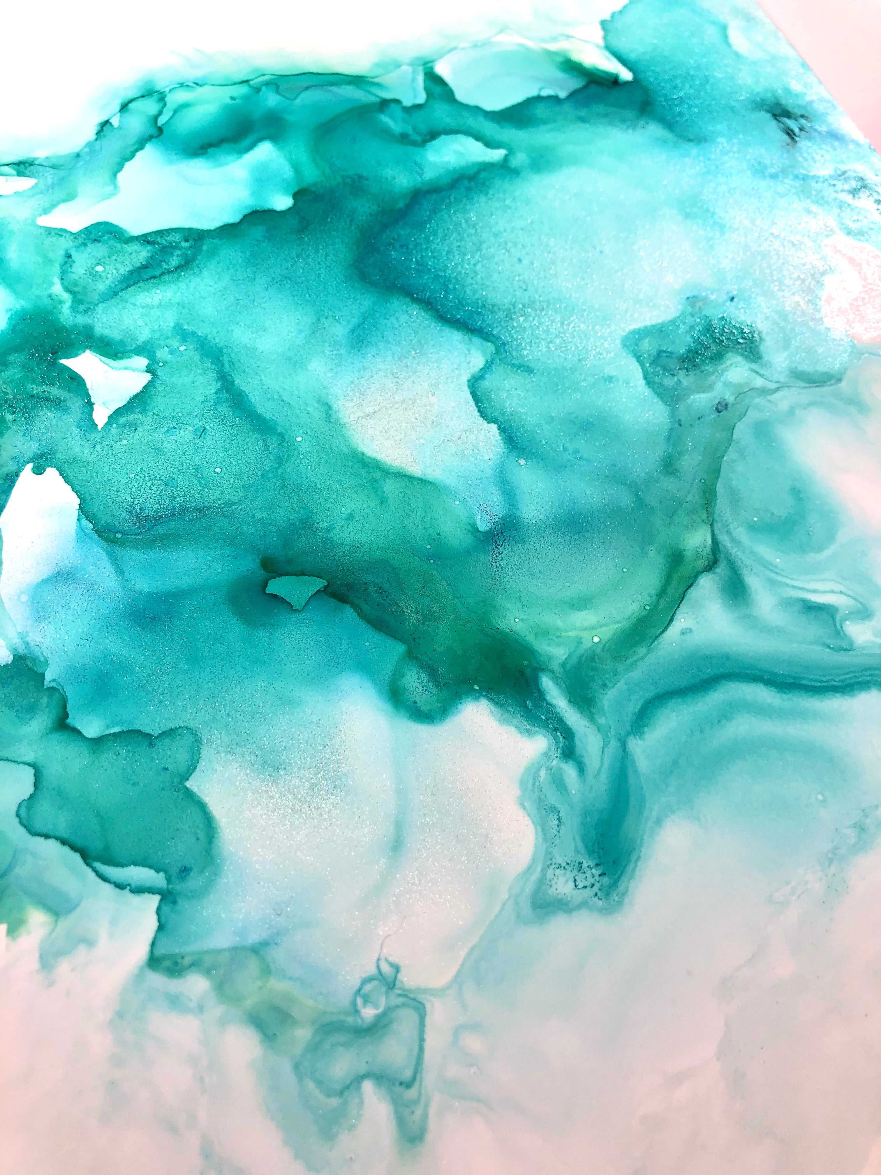 Timelapse Tutorial Painting using just one color: INFINITY TEAL – T-Rex ...